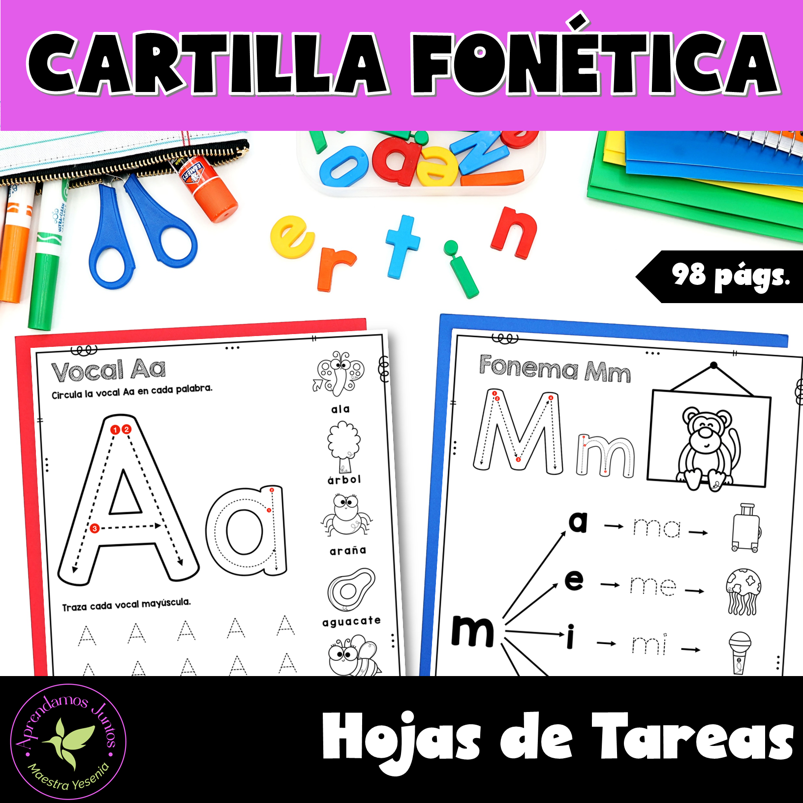 Cartilla Fonética – Aprendamos Juntos Maestra Yesenia